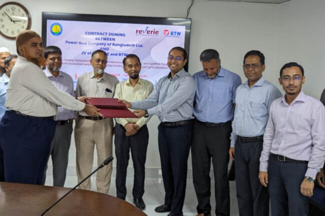 Contract Signing between PGCB & JV of REVERIE & BTW. | Reverie ...